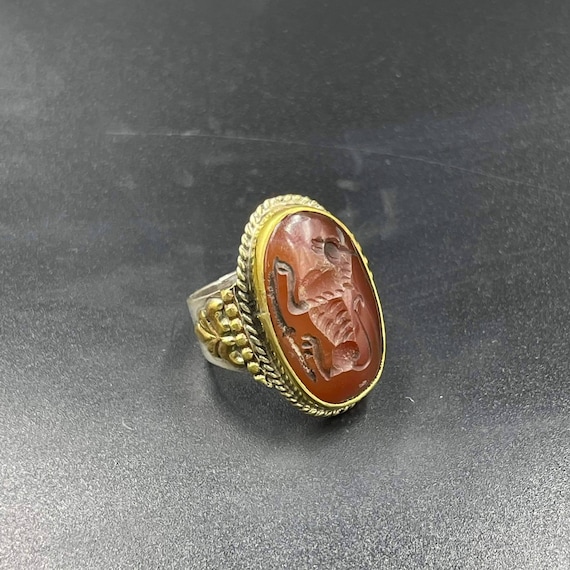 Unique Ancient Roman Old Natural Agate Intaglio Stone… - Gem