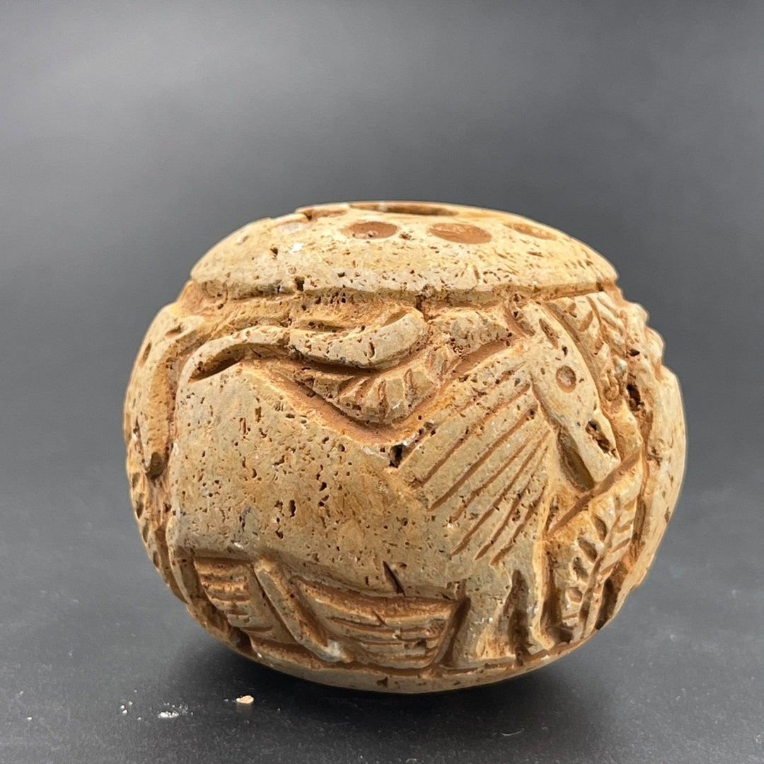 Antique Neareastern Ancient Stone Big Stone Intaglio Rare Bead With ...