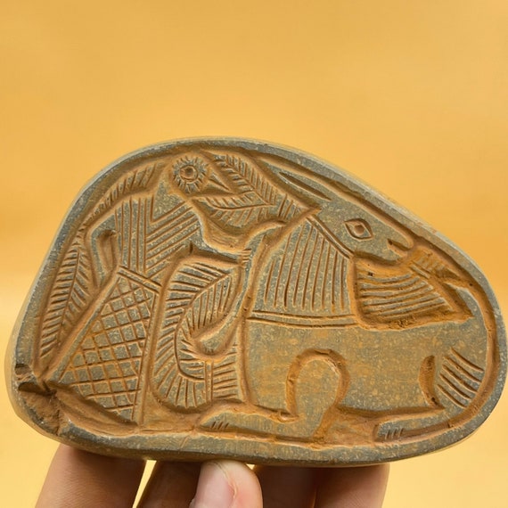 Unique Ancient Near Eastern stone mythical historic t… - Gem