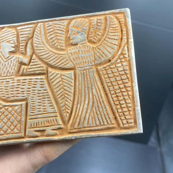 Very unique Ancient Sumerian Stone Kings Engraving Ta… - Gem