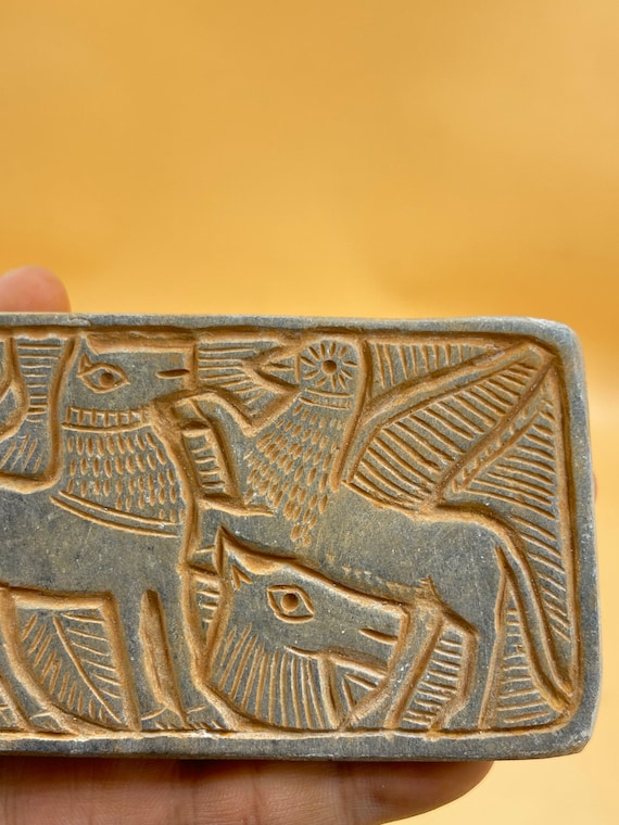 Unique Ancient Near Eastern Stone Mythical Animal int… - Gem