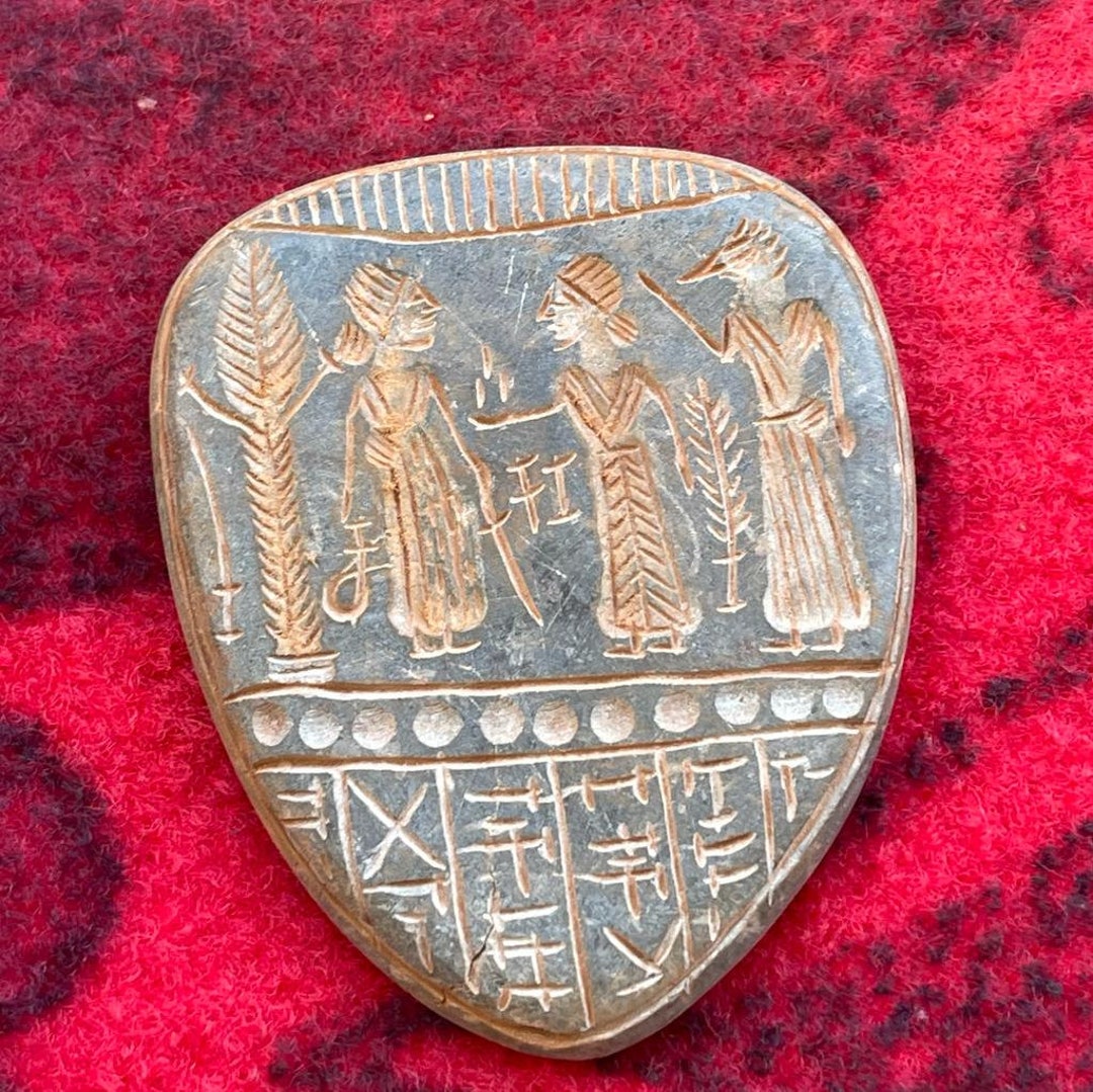 Unique Ancient Near Eastern Sumerian Stone Kings Inscription Engraving ...