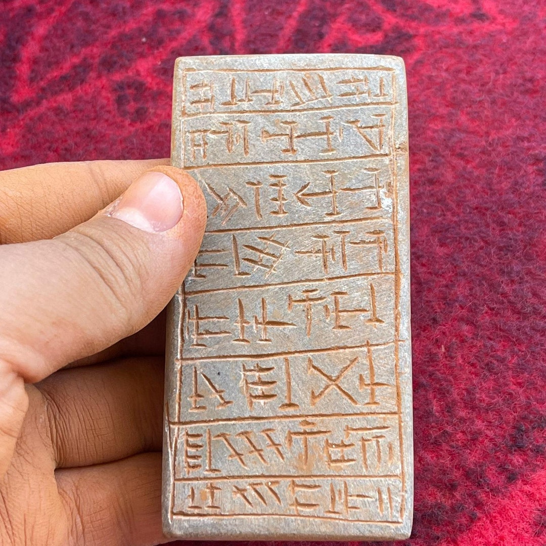 Unique Near Eastern Old Stone Tablet With Early Form of Writings - Etsy