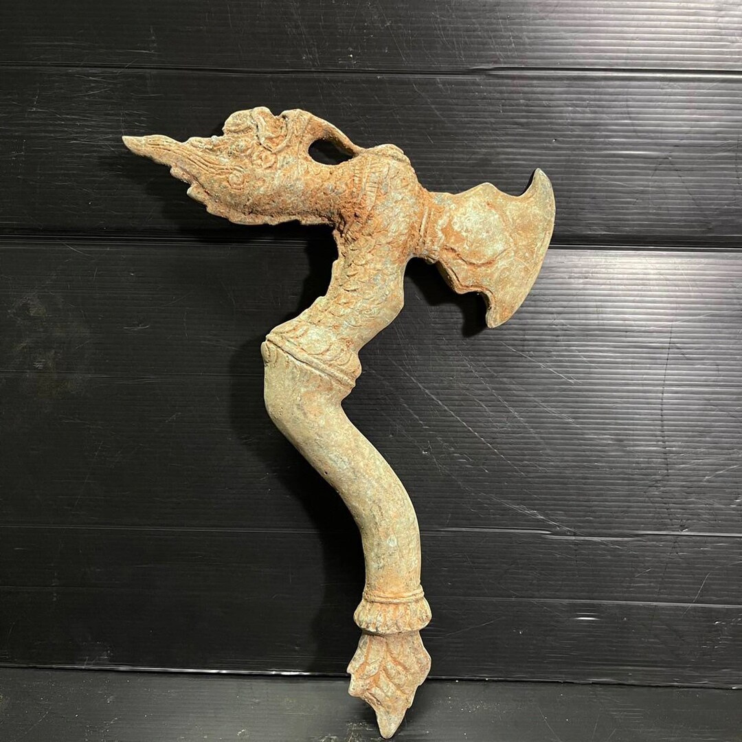 COLLECTABLE Ancient Roman Bronze Big Rare Axe With Dragon Terminal - Etsy