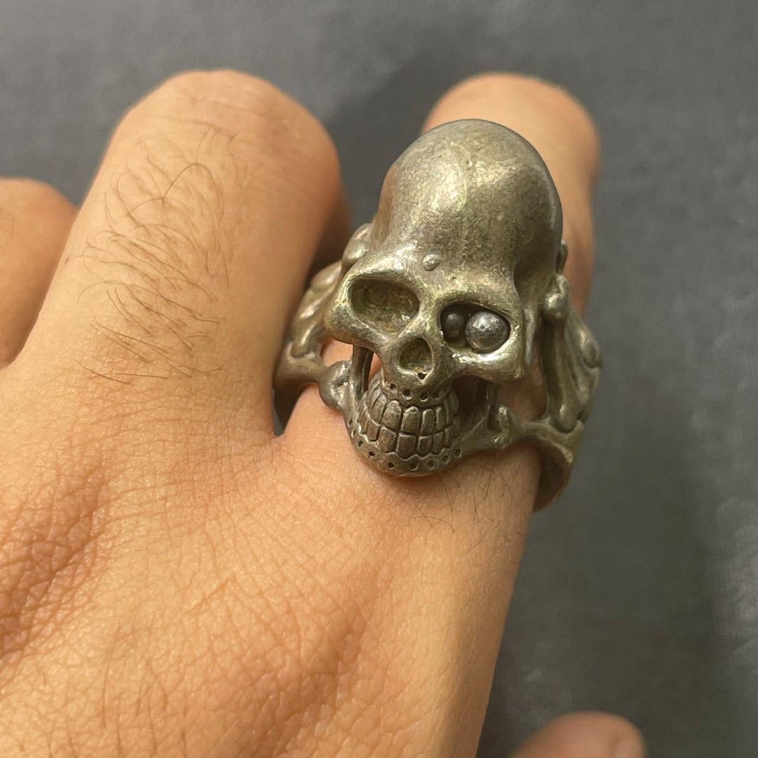 Antique Tibetan Bronze Skull Ring: Unique Statement Jewelry - Etsy