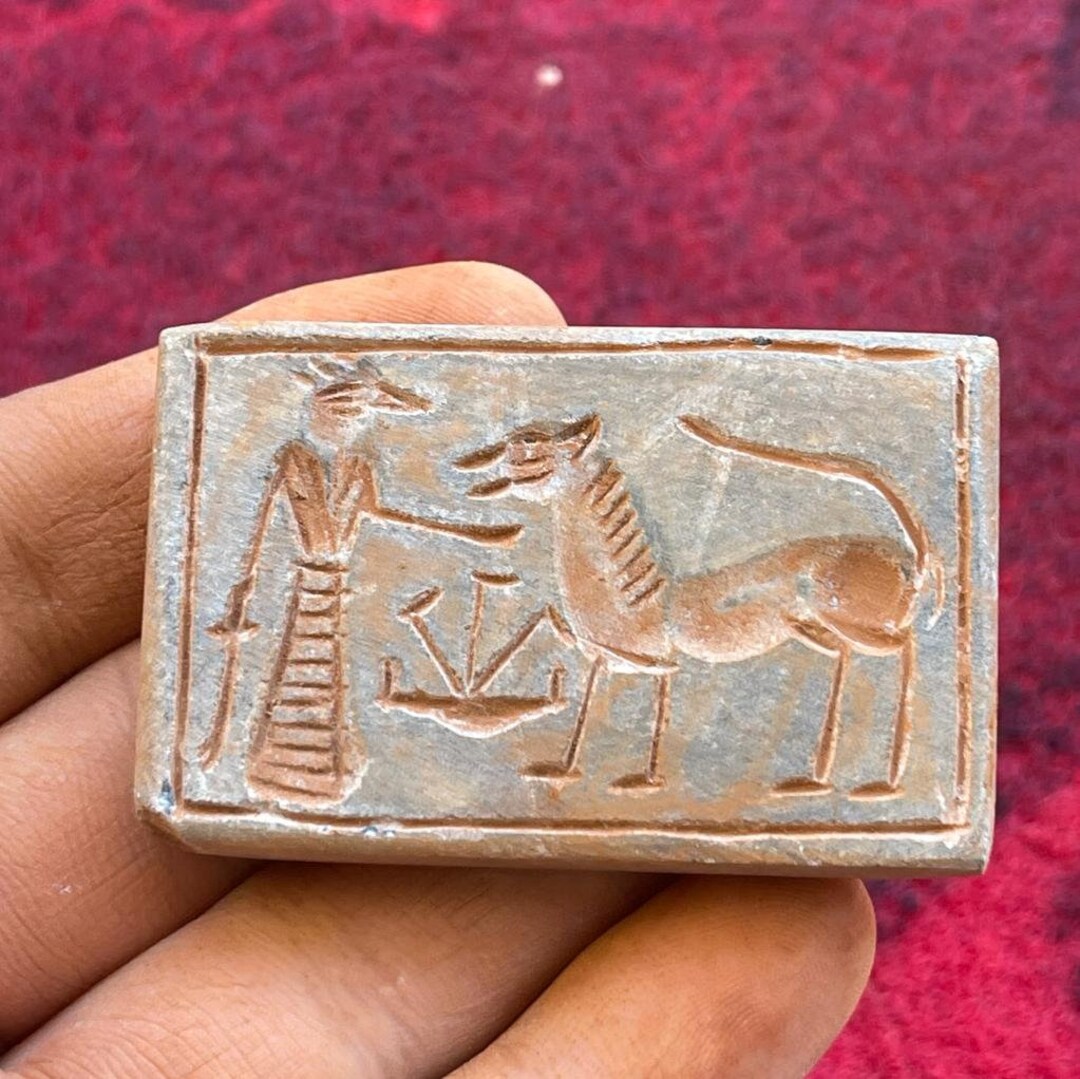 Unique Ancient Near Eastern Stone Beast Animal Engraving Tile Tablet - Etsy