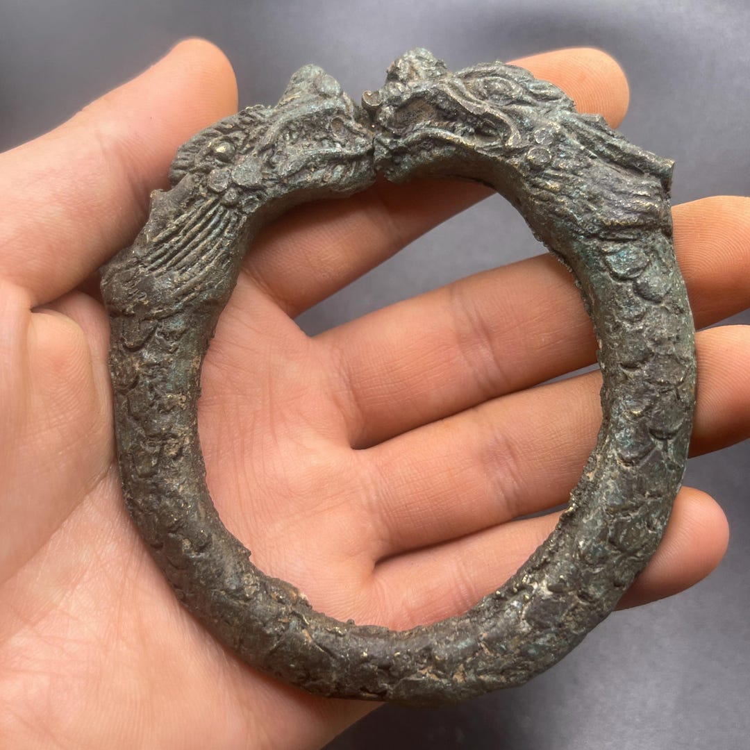 Very Rare Ancient Greek Archaic Rare Bronze Bracelet With Twin Animals ...