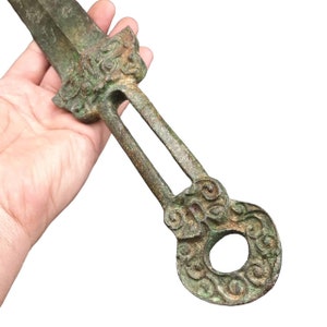 Unique Ancient Roman Wonderful Bronze Excellent Sword With Engravings ...