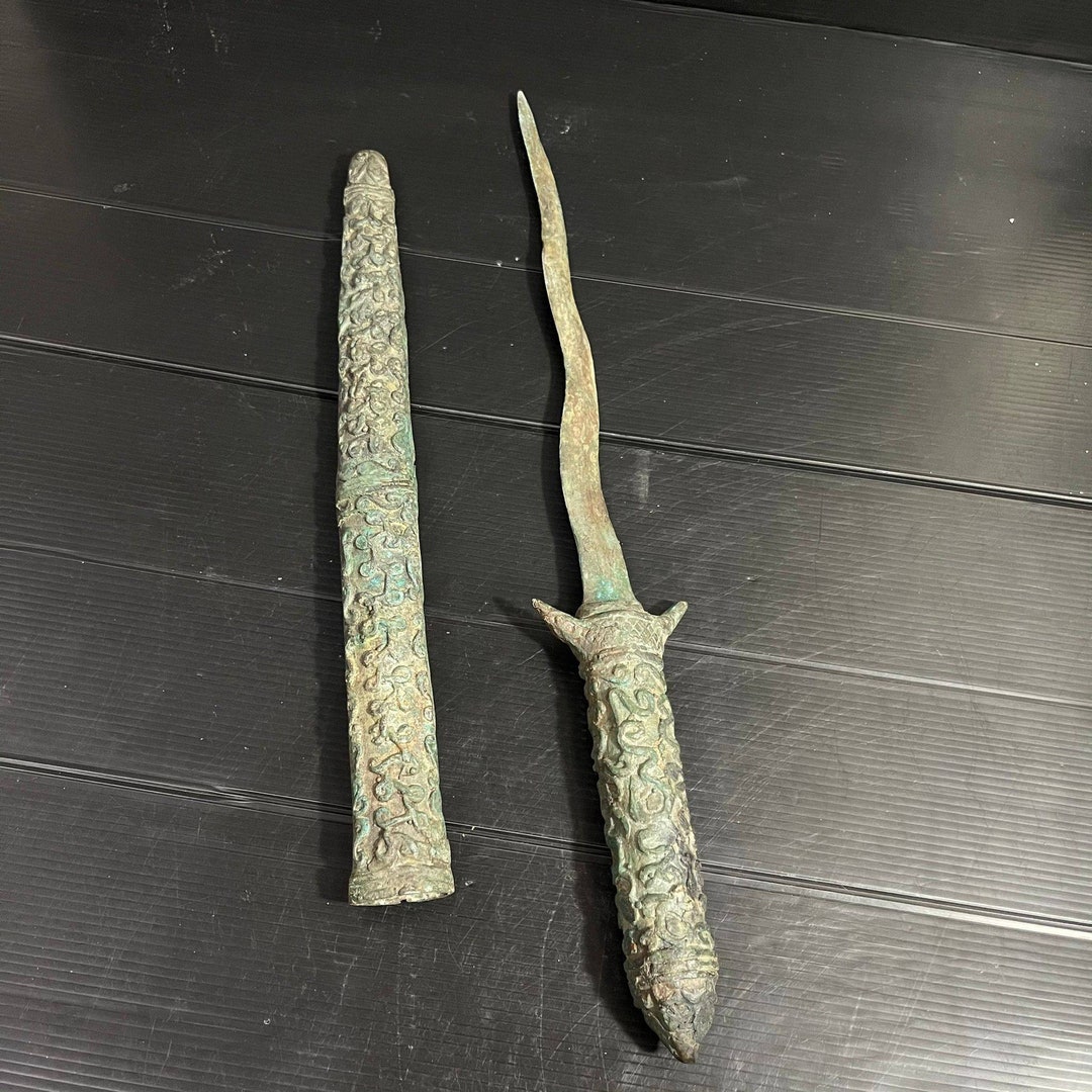 Wonderful Ancient Roman Legionary Old Bronze Rare Large Dagger Sword ...