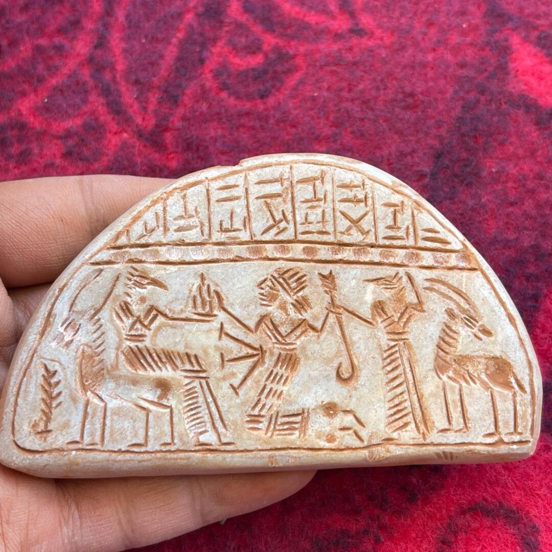 Unique Ancient Middle Eastern Stone Kings Inscription Tile Relief - Etsy