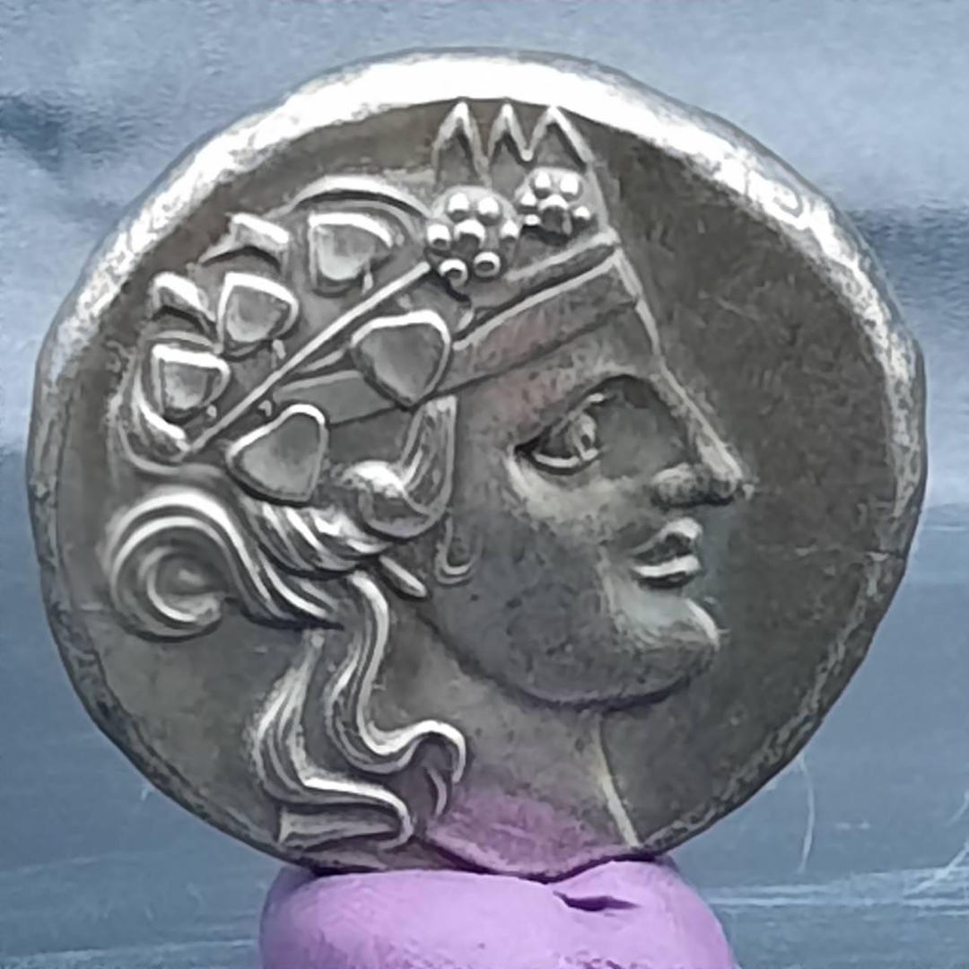 Beautiful Ancient Roman Empire Bronze Queen Face Intaglio Unique Coin ...