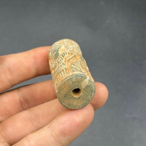 Circa 250BC Ancient Near Eastern Old Rare Stone Cylinder Seal Stamp ...