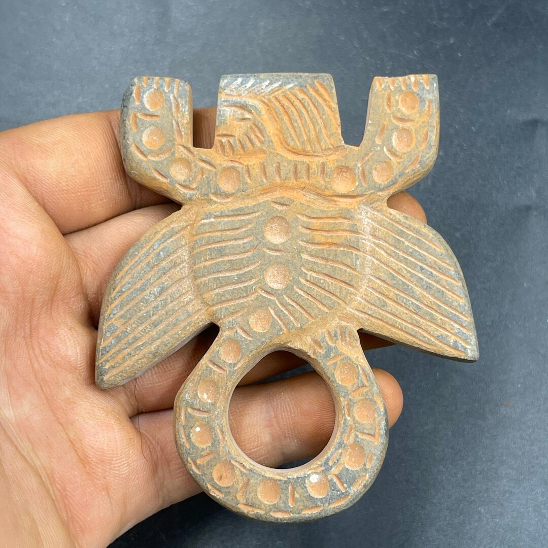 Wonderfulancient Jiroft Civilization Cholorite Stone Figure of Muscular ...