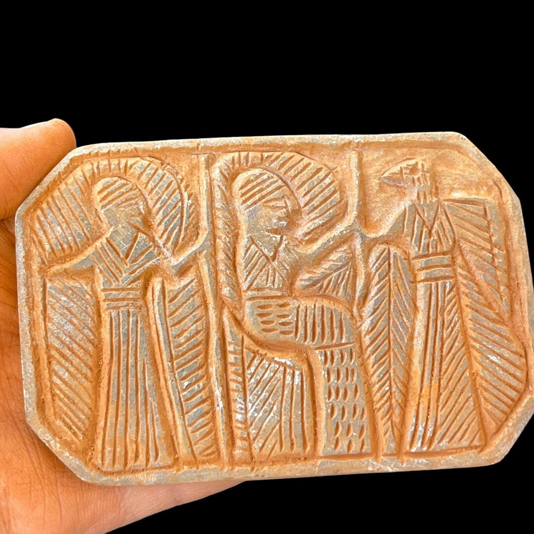 UNIQUE Ancient Middle Eastern Old Stone Kings Carving Tile Tablet - Etsy