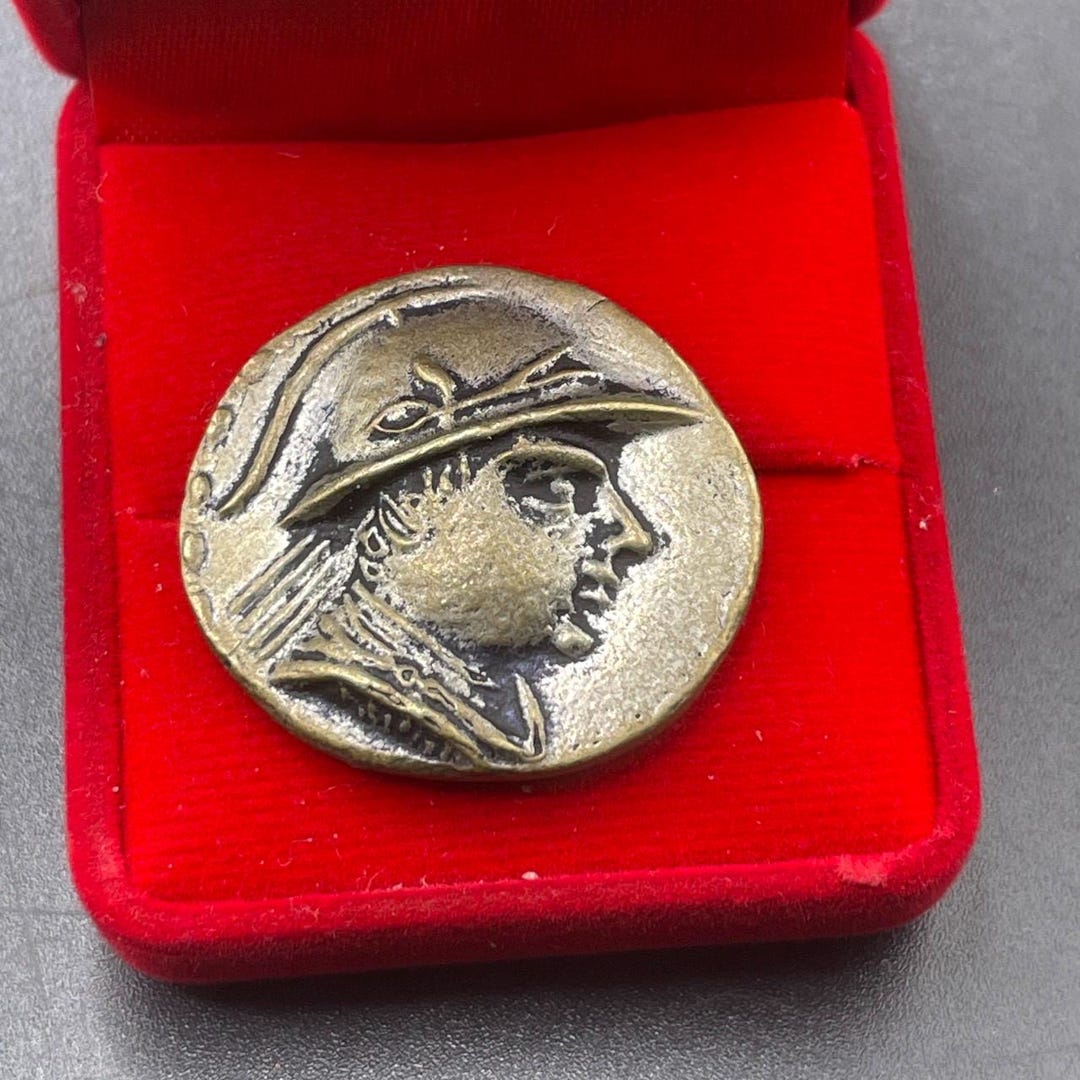 Unique Ancient Bronze Bactrian Tetradrachm Coated Coin - Etsy