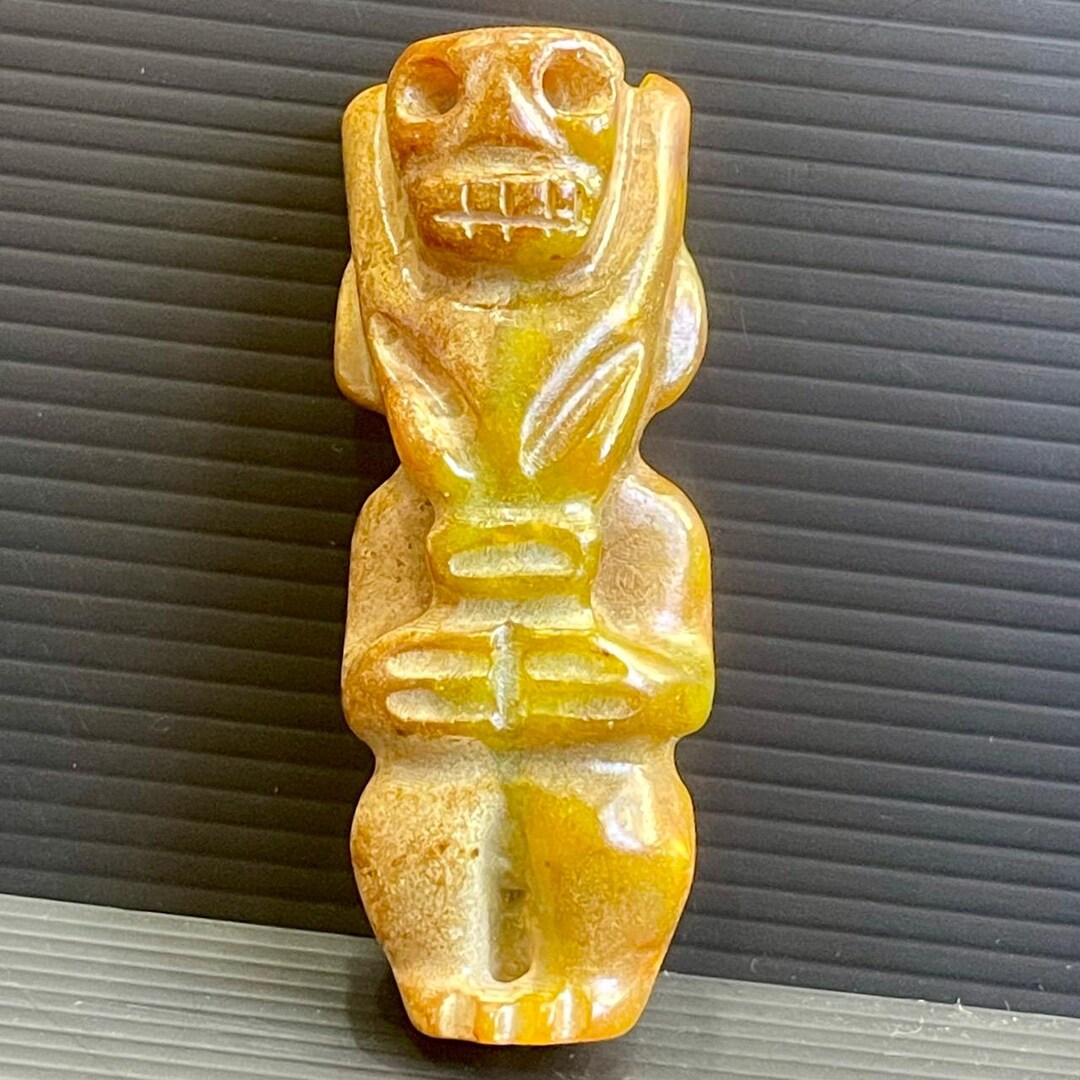 Antique Mongolian Stone Idol: Engraved Alien Figure, Circa 200BC - Etsy