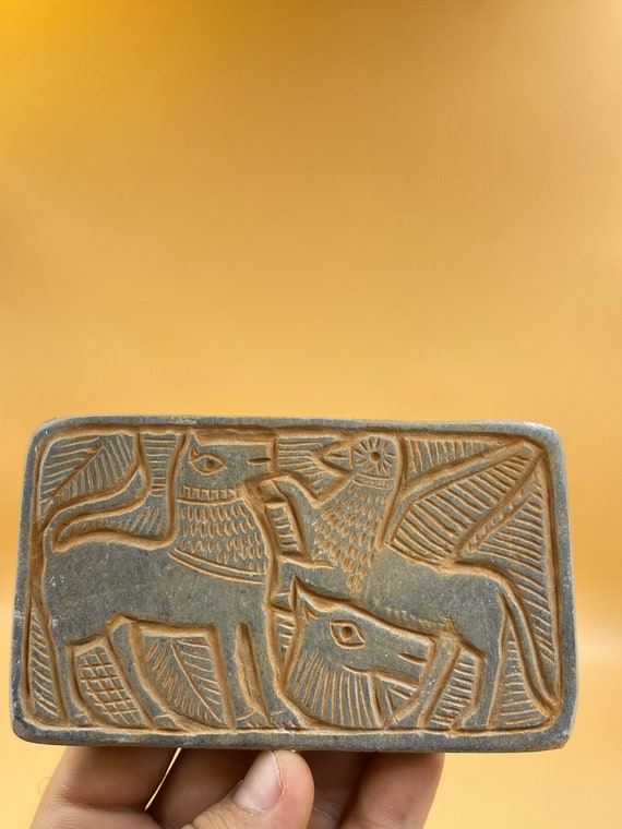 Unique Ancient Near Eastern Stone Mythical Animal int… - Gem