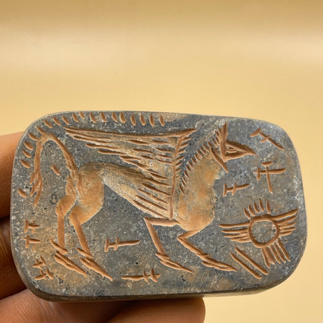 Historic Ancient Near Eastern Stone Mythical Beast Engravings Tablet - Etsy