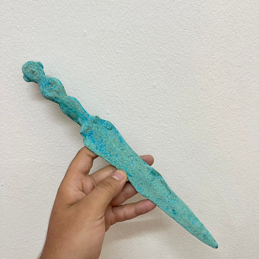 Unique Ancient Roman Bronze Short Sword With Monkey Figure - Etsy