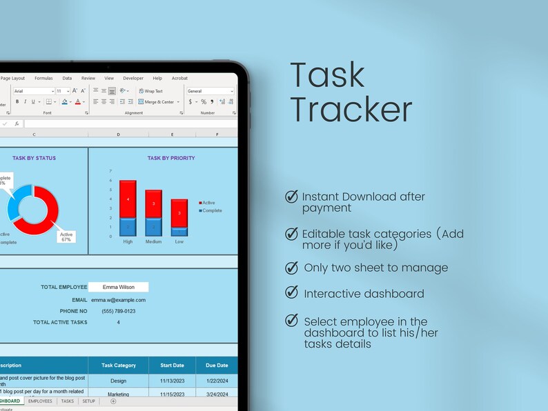 Task Tracker Multi-team Management With Task Priority, Action Item ...