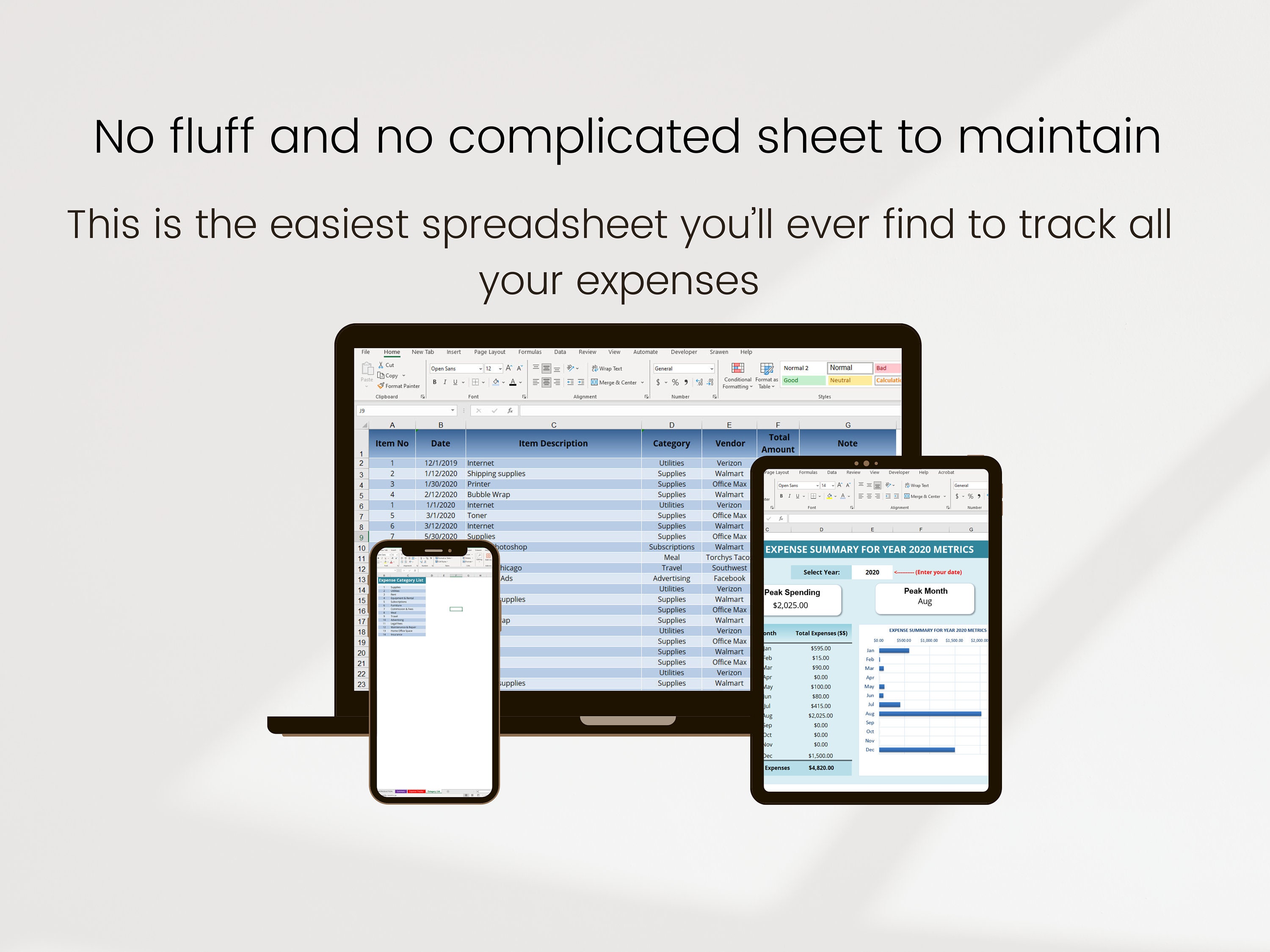 Expense Tracker Spreadsheet Excel Expense Tracker Template Small ...