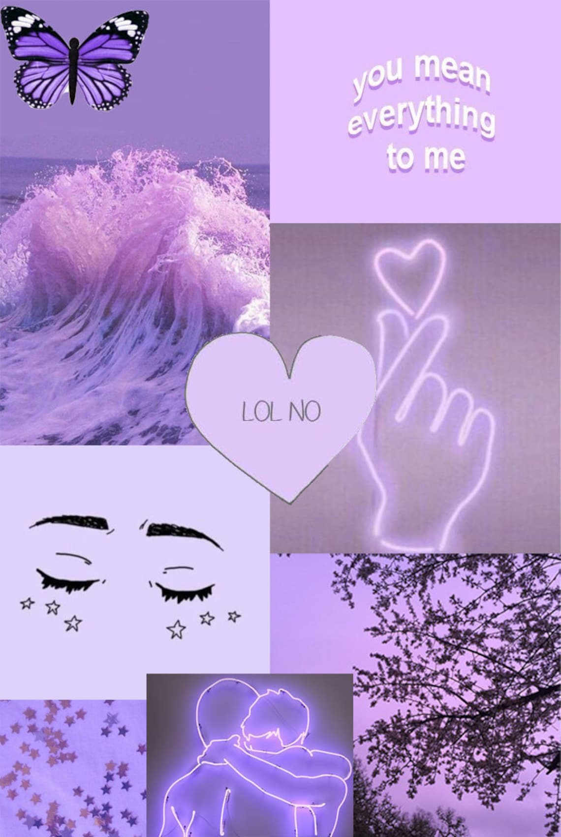 Wallpaper Purple Purple Wallpaper phone wallpaper | Etsy