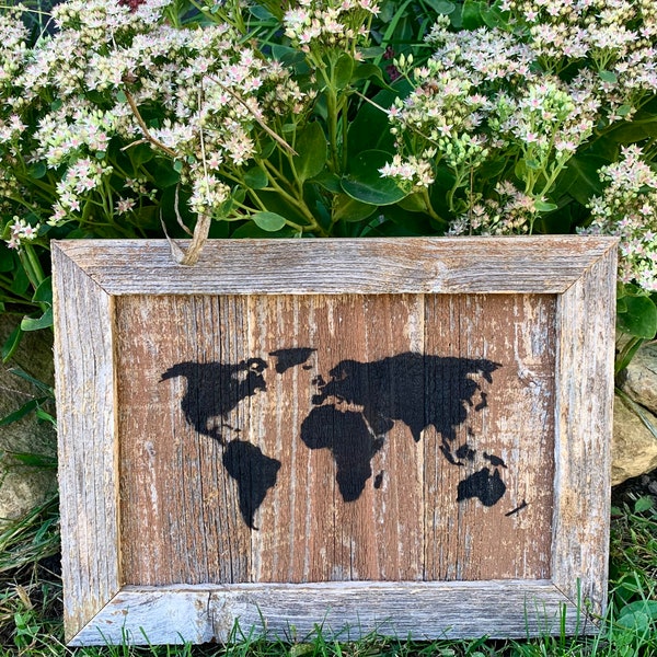 World Map Custom Letters - Etsy
