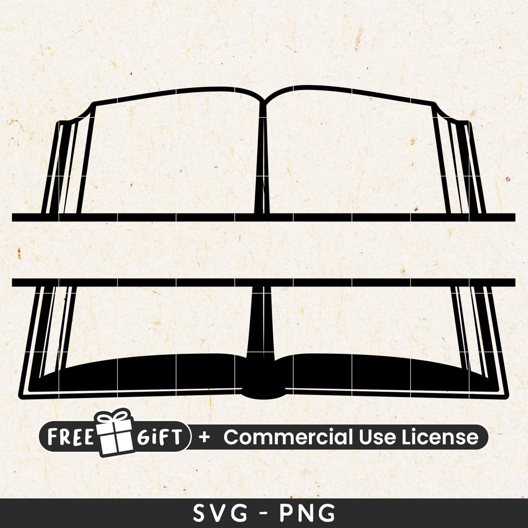 Books Reading Split Monogram Svg Png Sublimation Book Worm Reading ...