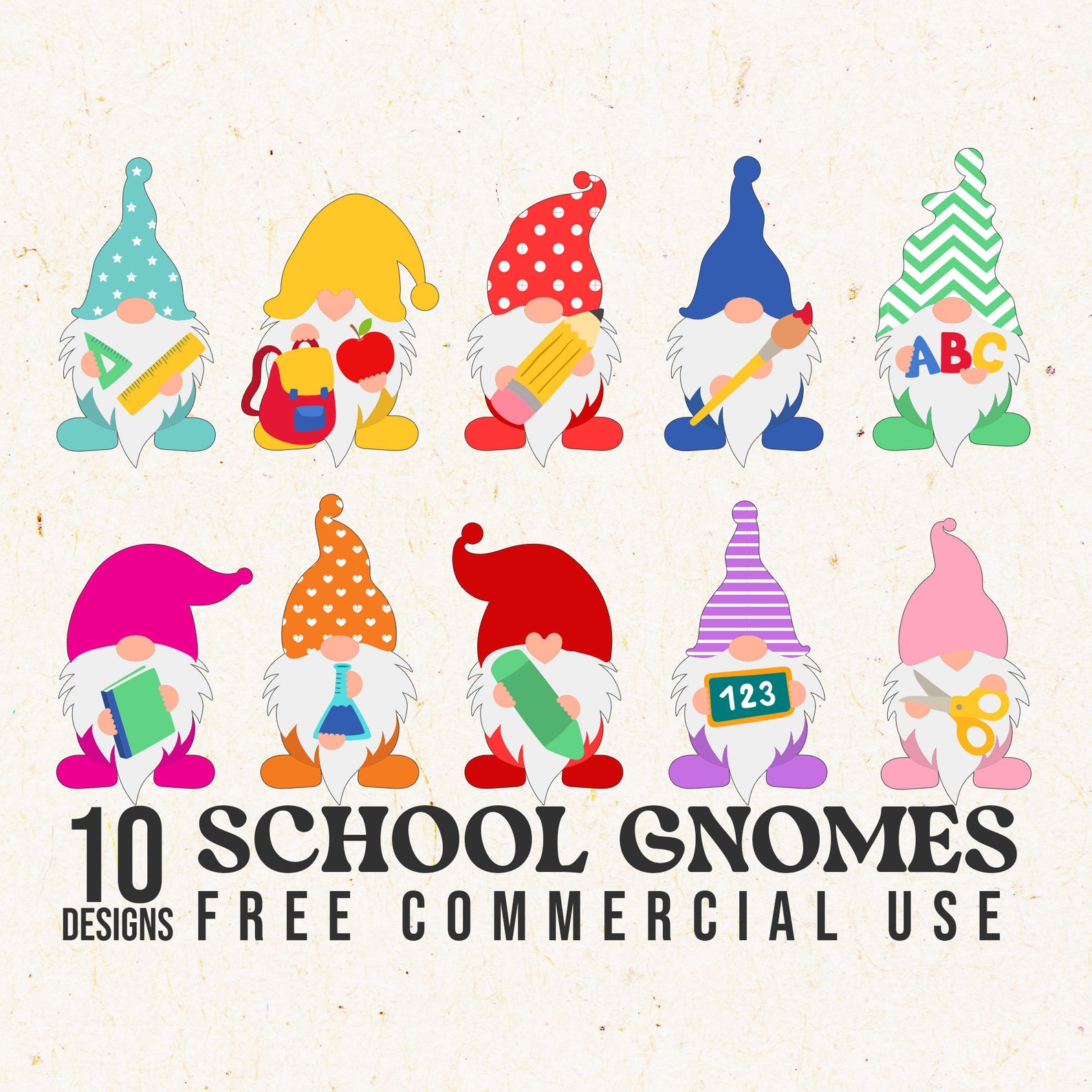 10 School Gnome SVG, Student Gnomes Svg, Teacher Svg, Back to School ...