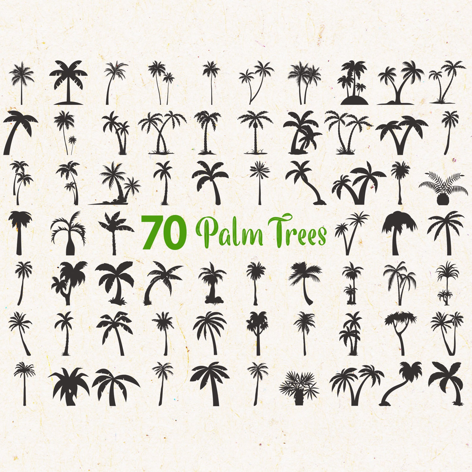 70 Palm Trees Svg Bundle, Palm Tree Svg, Eps/png/dxf, Palm Cricut ...