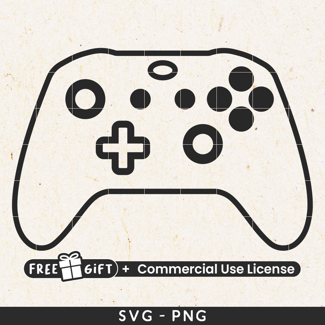 Gaming Controller X Box Outline Svg Png Sublimation Level up Video Game ...