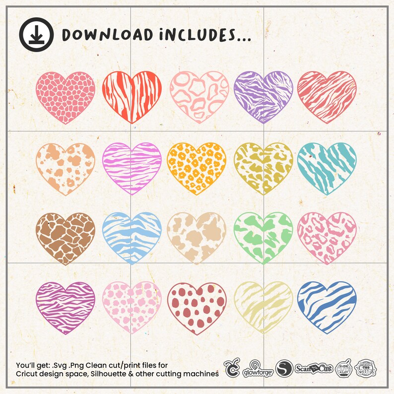 20 Animals Round Patterns Svg, Cheetah Print Svg, Circle Patterns Svg ...
