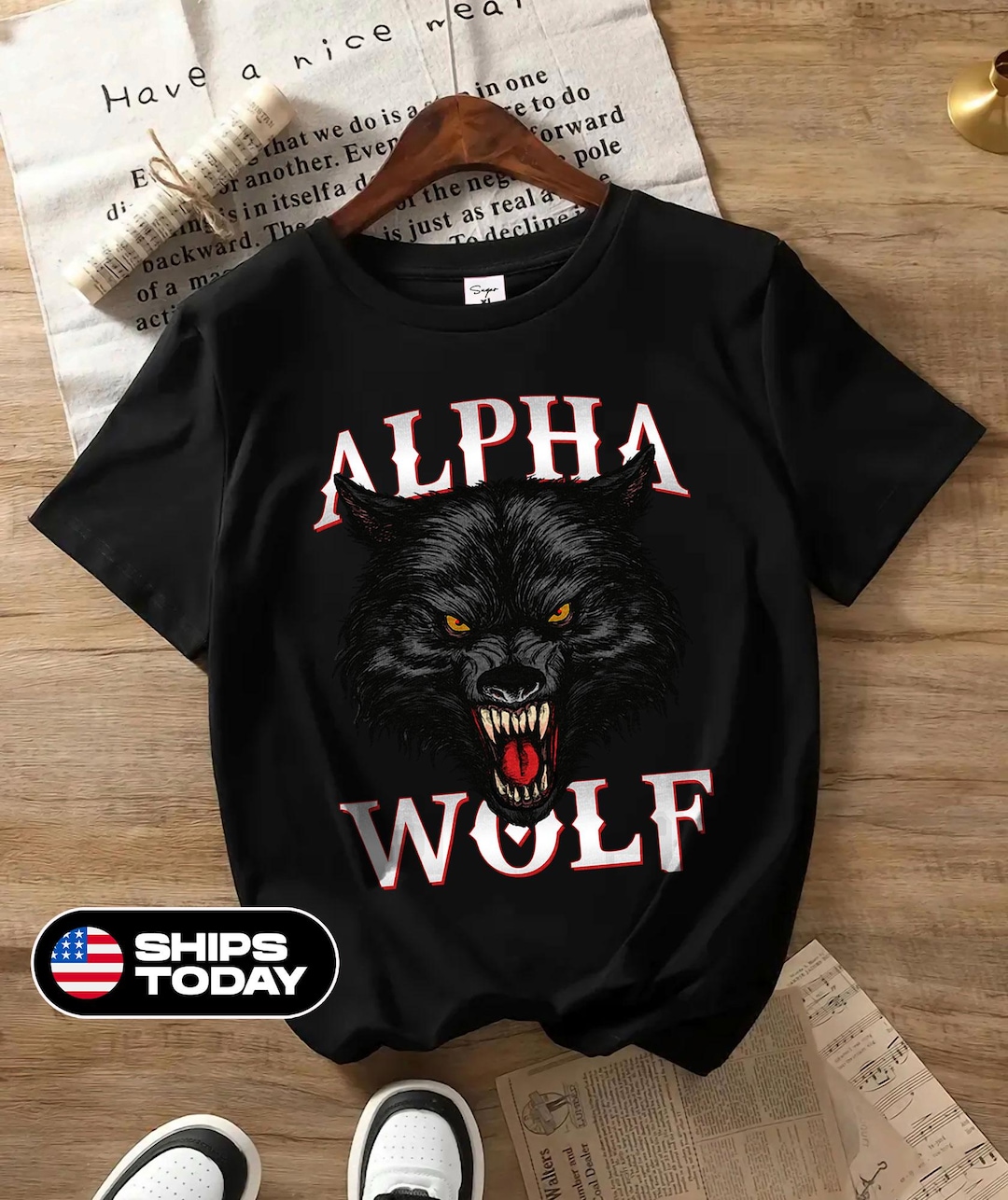 Alpha Wolf Shirt 90s Vintage Oversized Graphic Tshirt, Wolf Shirt ...