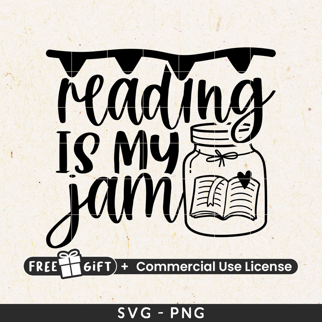 Reading is My Jam Svg Png Sublimation Reading Teacher Book Lovers Worm ...