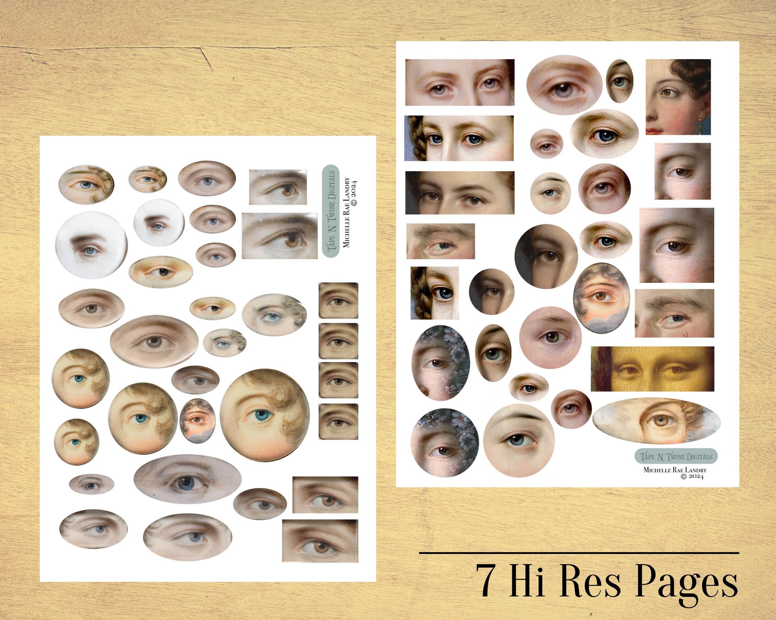 Eyes on You / A Lover's Eye Inspired DIGITAL KIT / Victorian Lovers Eye ...