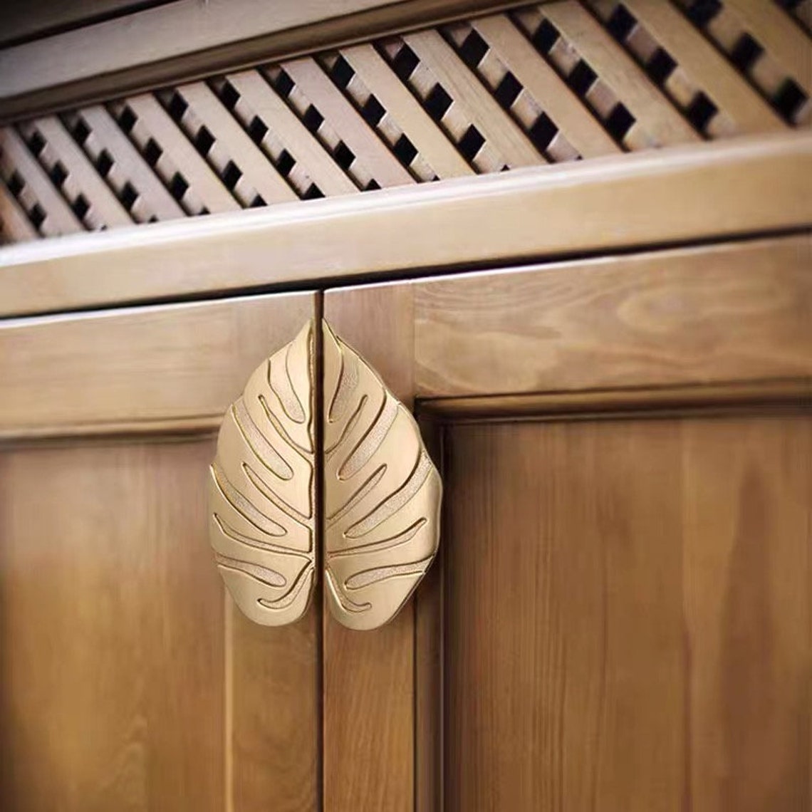 Monstera Leaf Knobs Modern Cabinet Knob Drawer Pull - Etsy