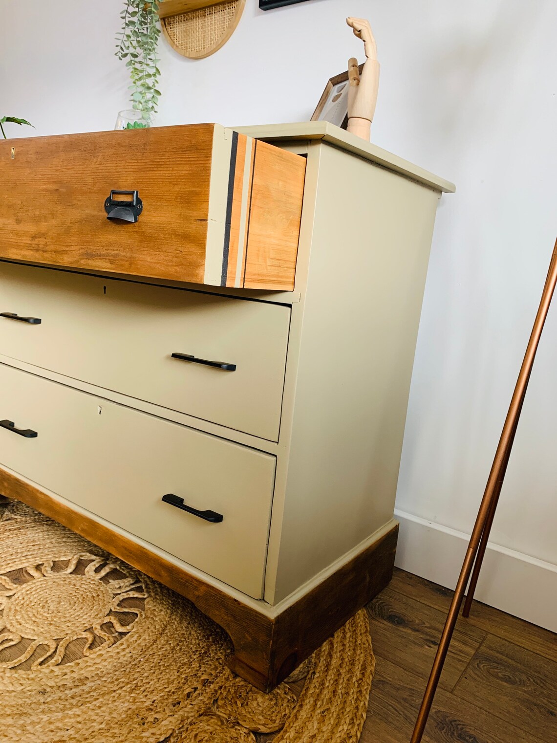 NOW SOLD Upcycled Chest of Drawers/ Refurbished Handpainted - Etsy UK
