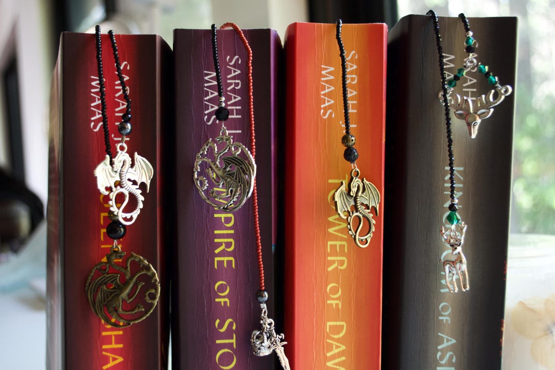 Wyvern Charm Bookmark: Fantasy Daggers, Potion Bottles, Bookish Gift ...