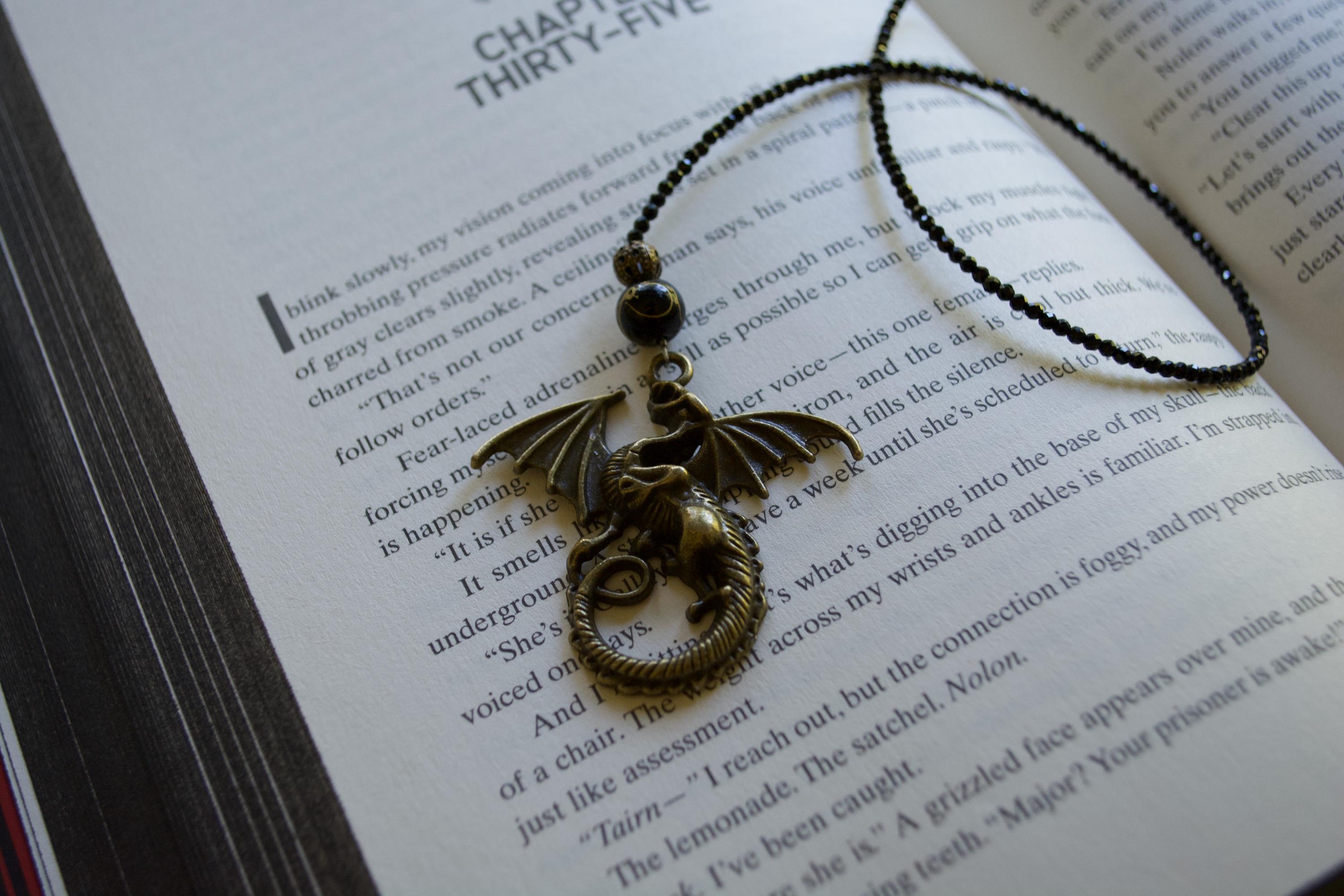 Dragon Charm Bookmark: Fantasy Daggers, Potion Bottles, Bookish Gift ...