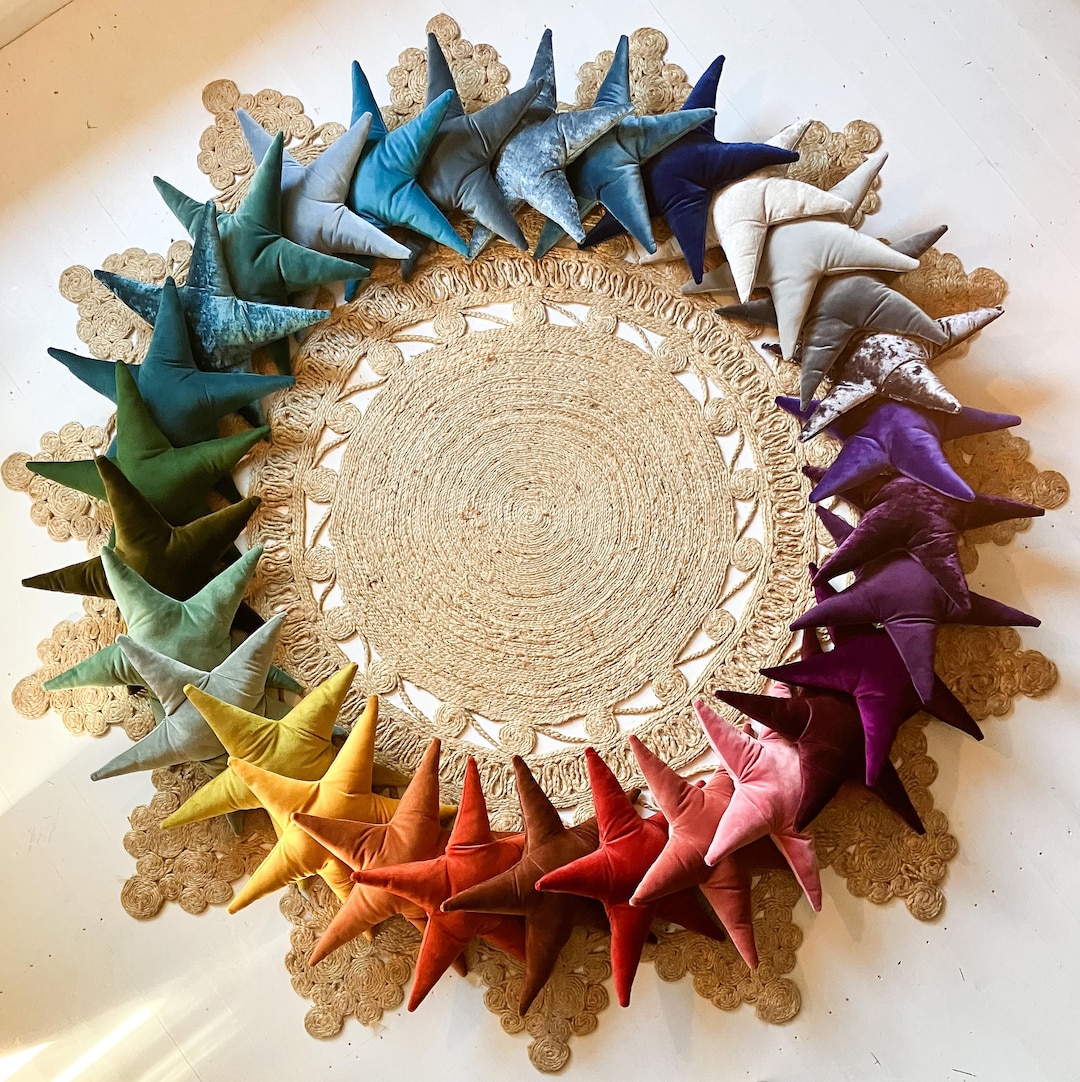 Velvet Star Cushion: Handmade Luxury Pillow, Designer Lounge and ...