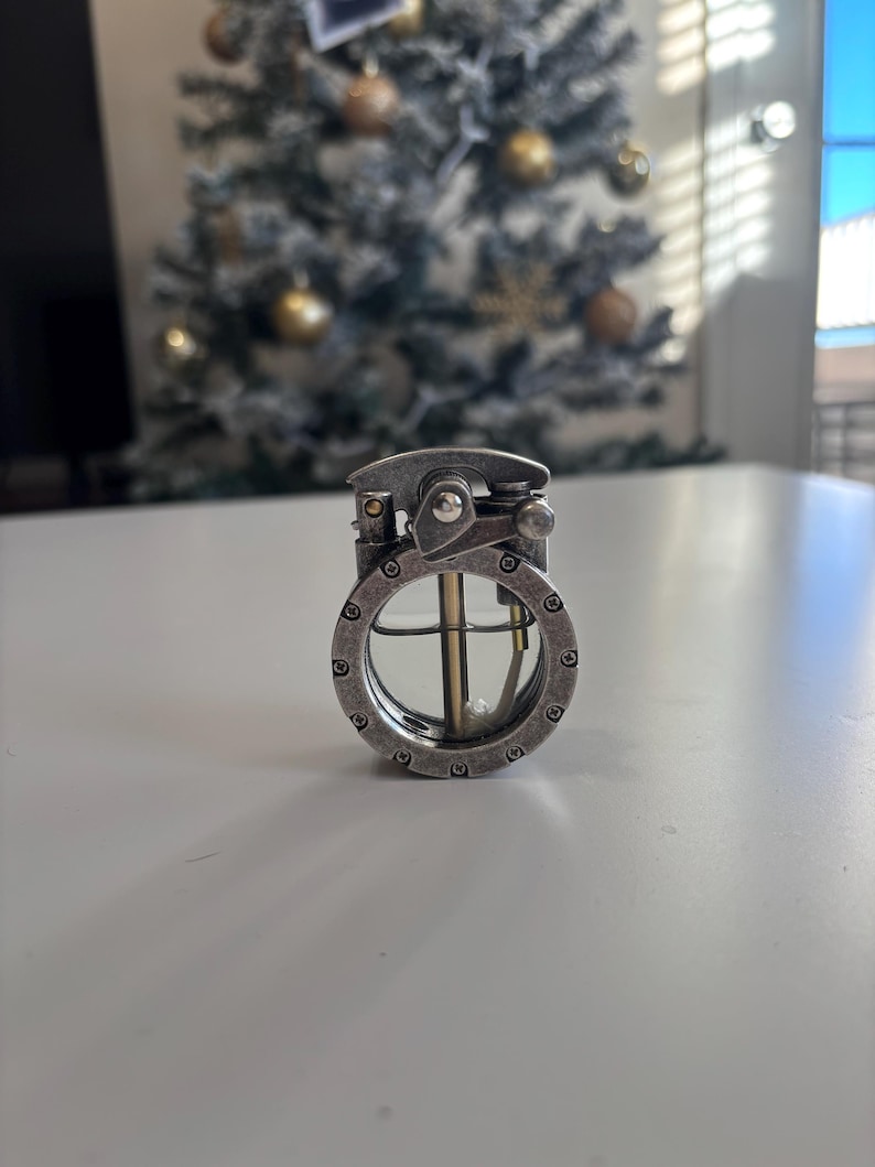 Vintage Steampunk Lighter - Transparent Fuel Tank - Heavy Duty Retro ...