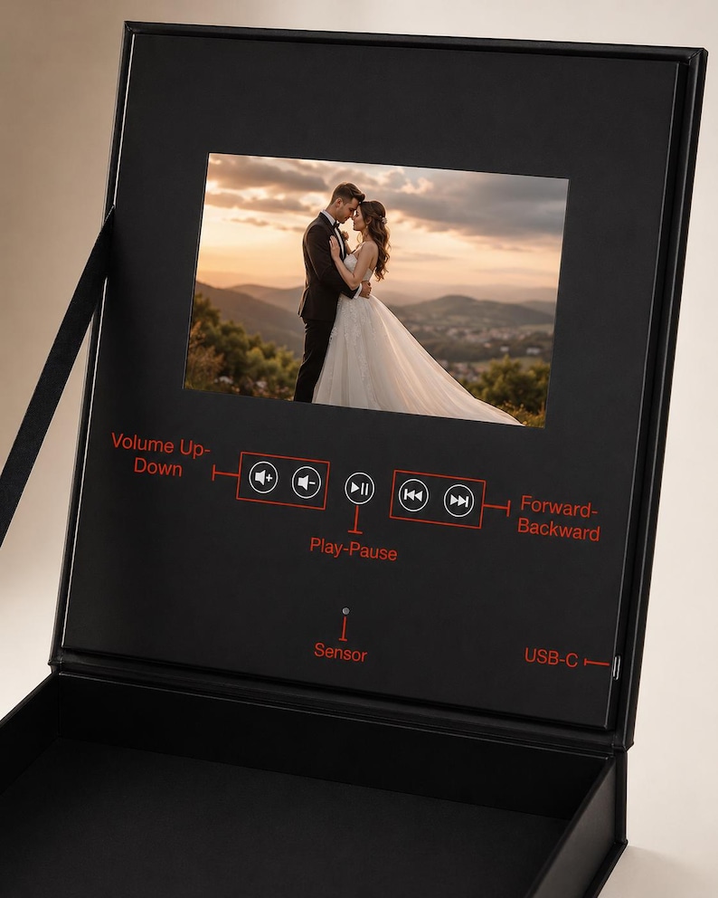 Personalisierte Geschenkbox mit Videoanzeige - Benutzerdefinierte ...