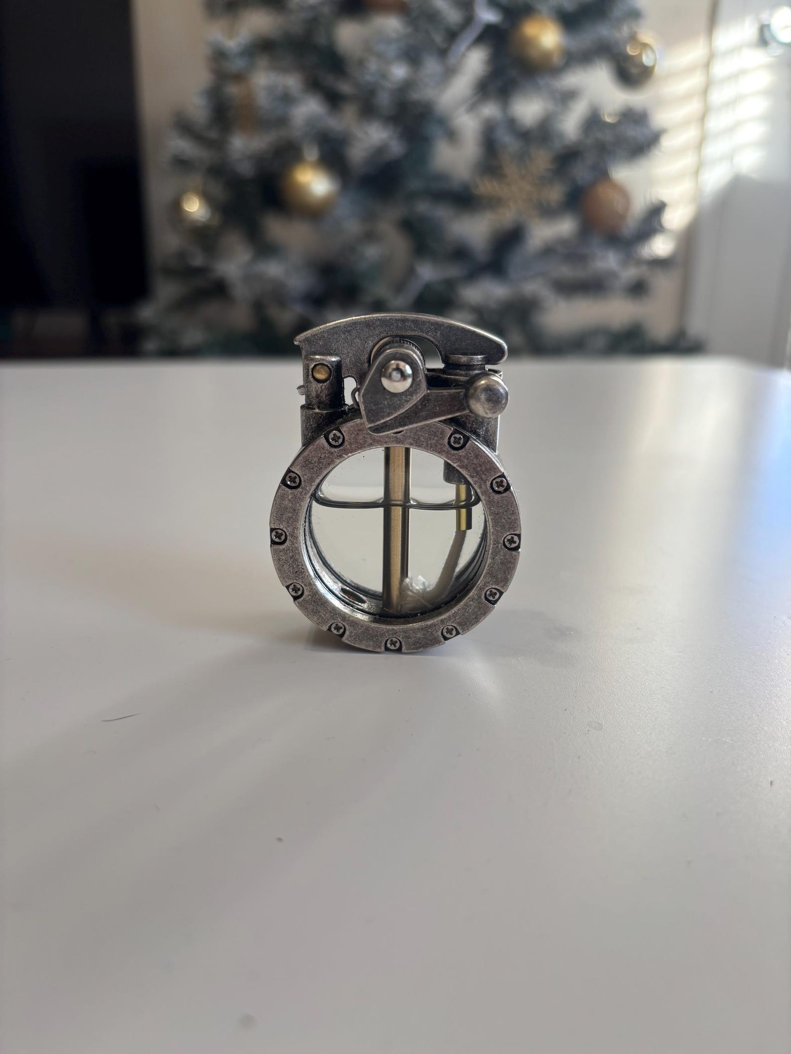 Vintage Steampunk Lighter - Transparent Fuel Tank - Heavy Duty Retro ...