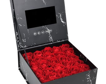 Gift Box With Video Message and Photo Inc Custom Text HD Screen ...