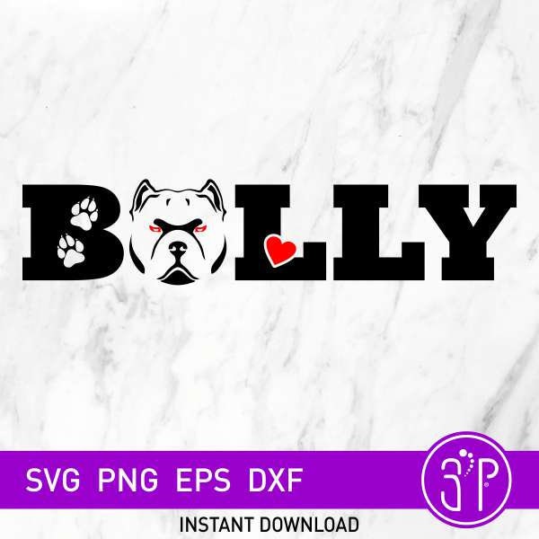 Bully SVG Instant Digital Download American Bully Svg Pitbull Svg Dog ...