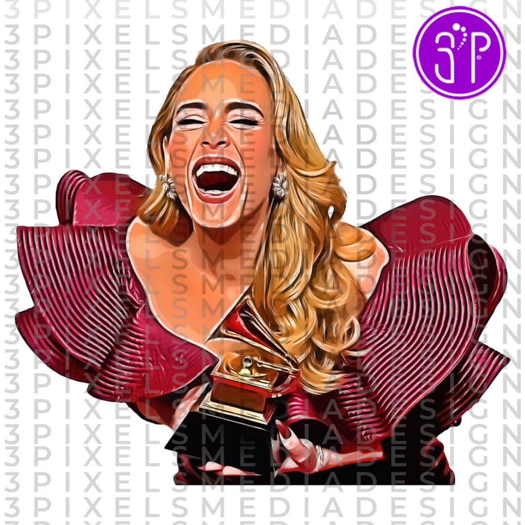 Instant Digital Download Adele V2 PNG Sublimation Digital Painting ...