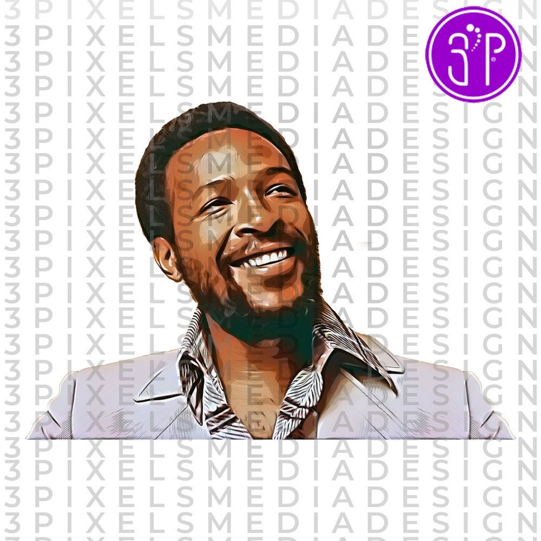 Instant Digital Download | Marvin Gaye PNG | Sublimation | Digital ...