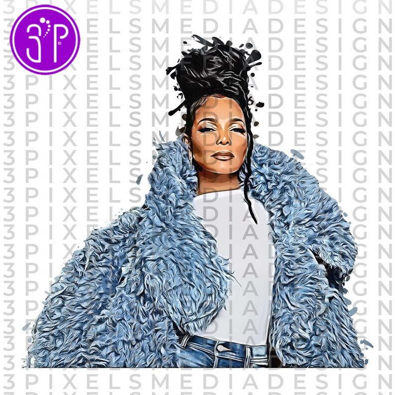 Instant Digital Download | Janet Jackson PNG | Sublimation | Digital ...