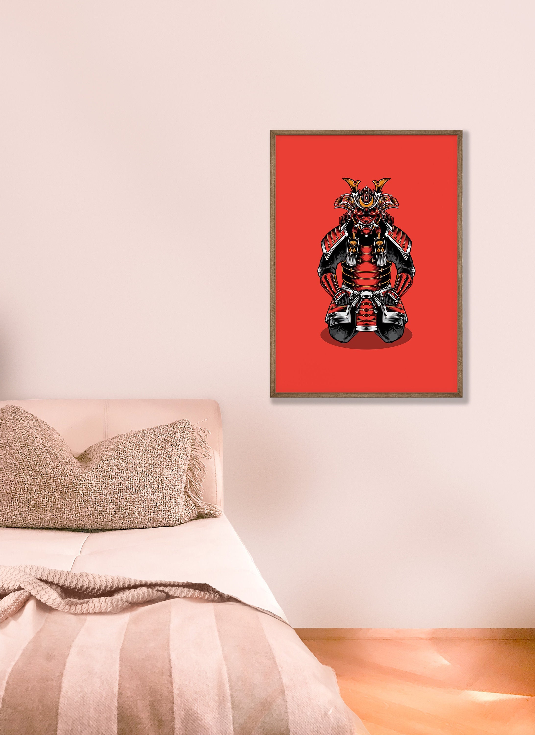 Resting Samurai Poster | Drawing Art | Minimalist Art | Trendy Poster ...