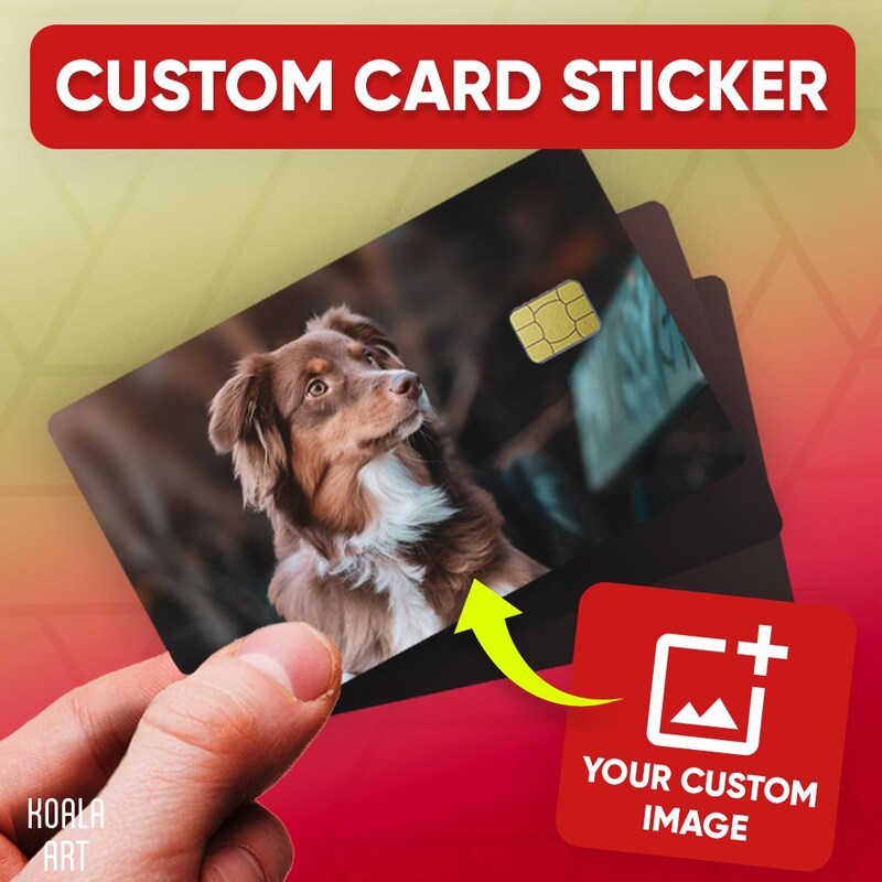 Custom Credit Card Sticker Template - Etsy